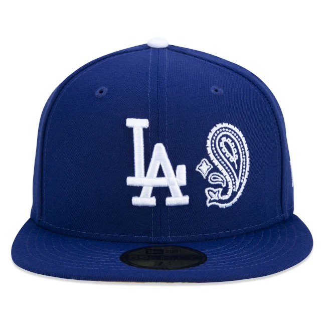 Boné 59FIFTY Los Angeles Dodgers Patchwork Aba Reta Azul Royal | MLB ...